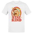 Smartprints Stay Kind Monkey Hug Rainbow Men's T-Shirt White, Cotton ...