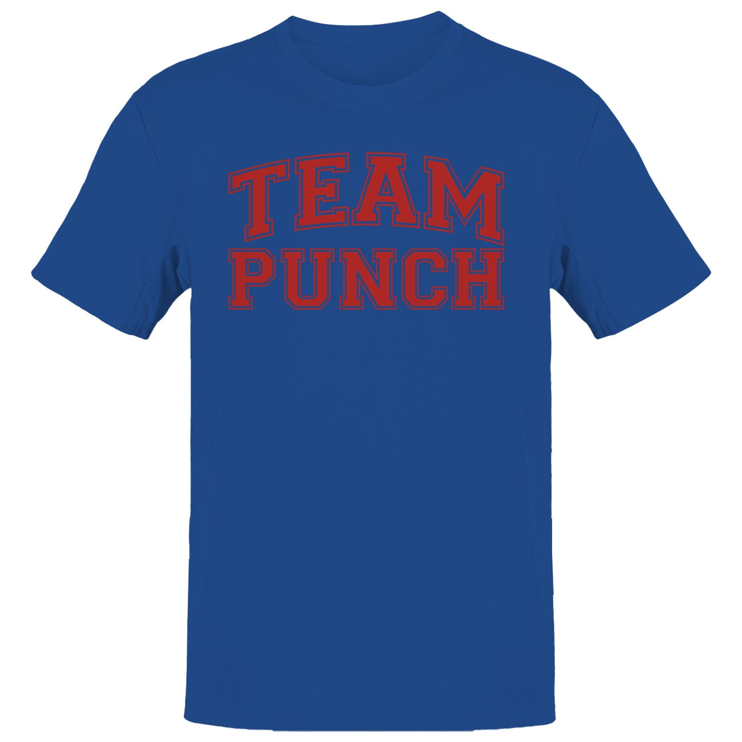 Smartprints Team Punch Varsity Lettering Men's T-Shirt Royal Blue ...
