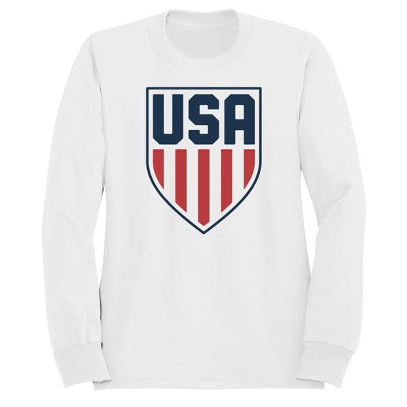 Smartprints USA Shield Red Blue American Emblem Men's Sweatshirt, White ...