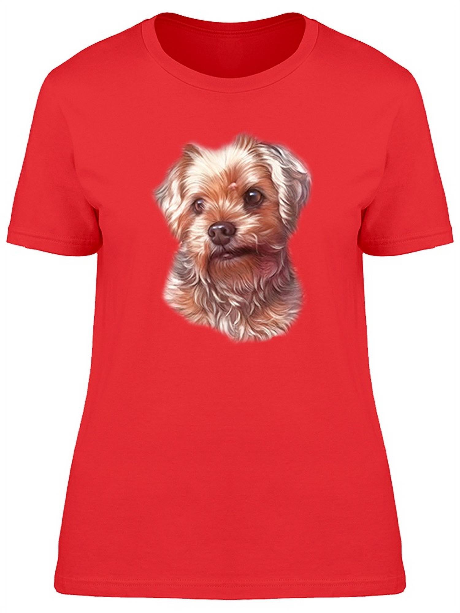 Smartprints Womens Graphic Tee - Cool Watercolor Yorkie Terrier ...