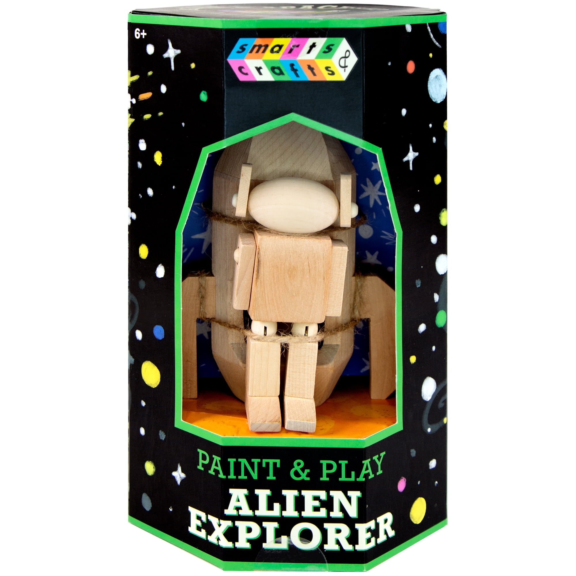 Smarts & Crafts Alien Explorer Painting Craft Kit, 22 Pieces, Unisex ...