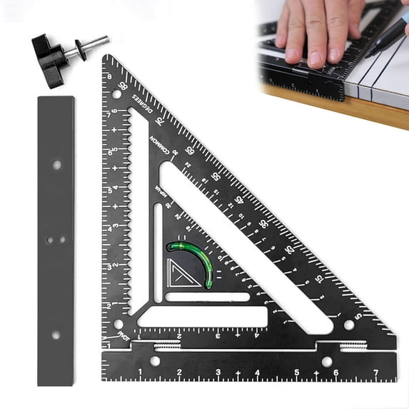 Smarts Speed Square, 8.5 Inch Adjustable Carpenter Rafter Square Tool ...