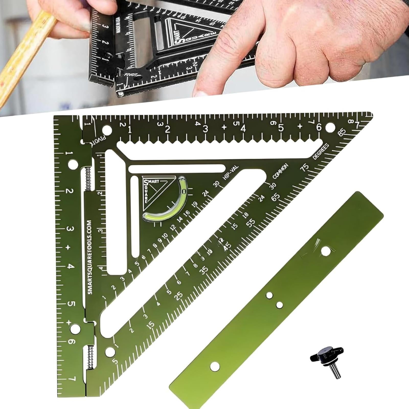 Smarts Squares Tool, 8.5-in Adjustable Woodworking Rafter Square with ...