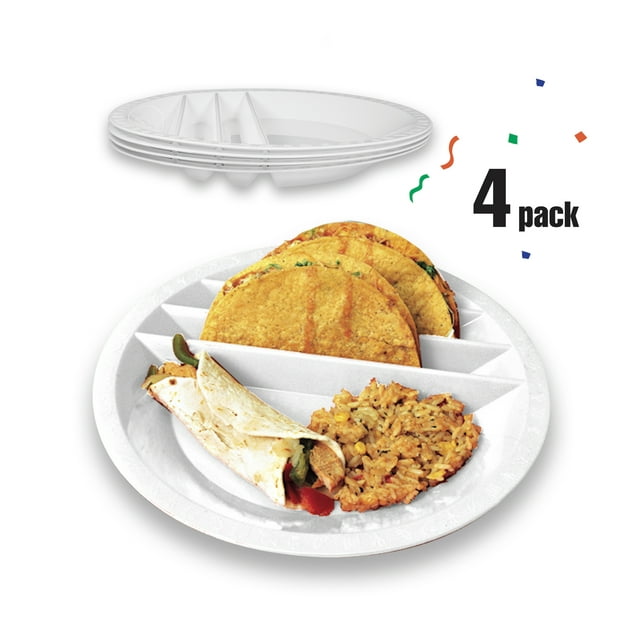 Smartwares Taco Mex Taco Plate, Reusable, Round Preparation and Serving ...