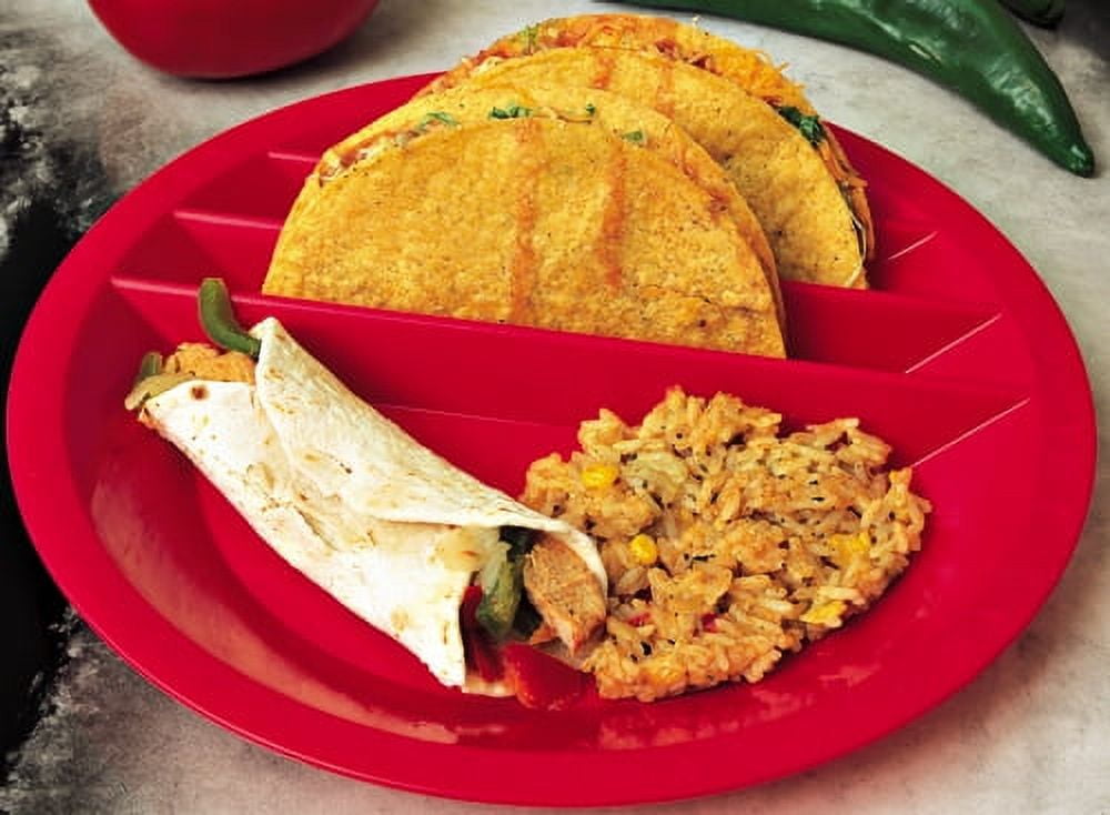 Smartwares Taco Mex Taco Plate, Reusable, Round Preparation and Serving ...