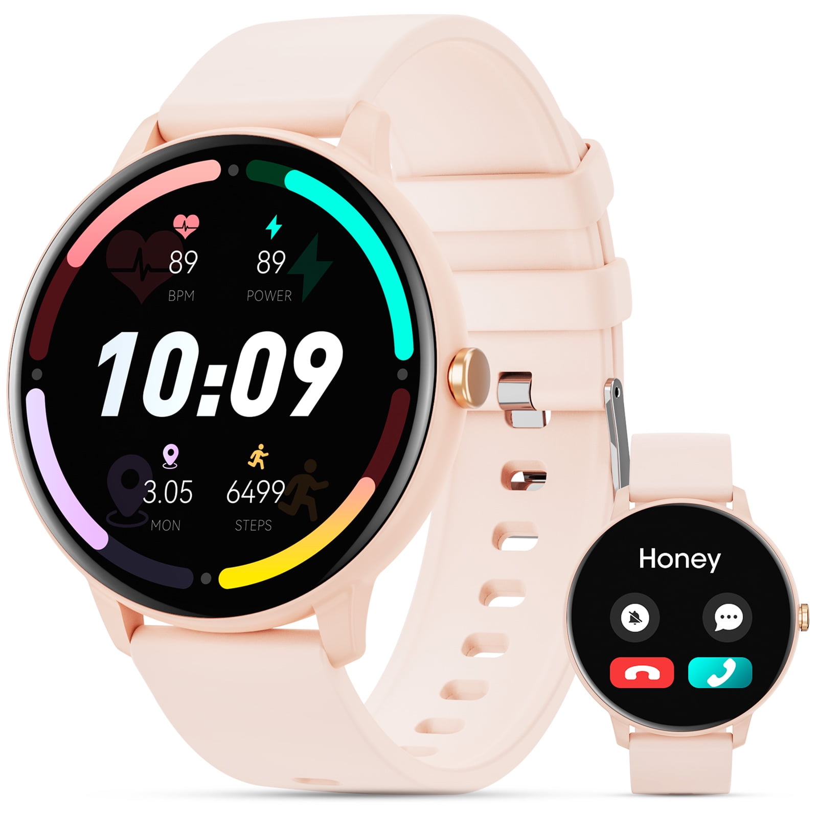 Smartwatch With Answer/Make Phone For Women, Fitness Tracker With 1.39 ...