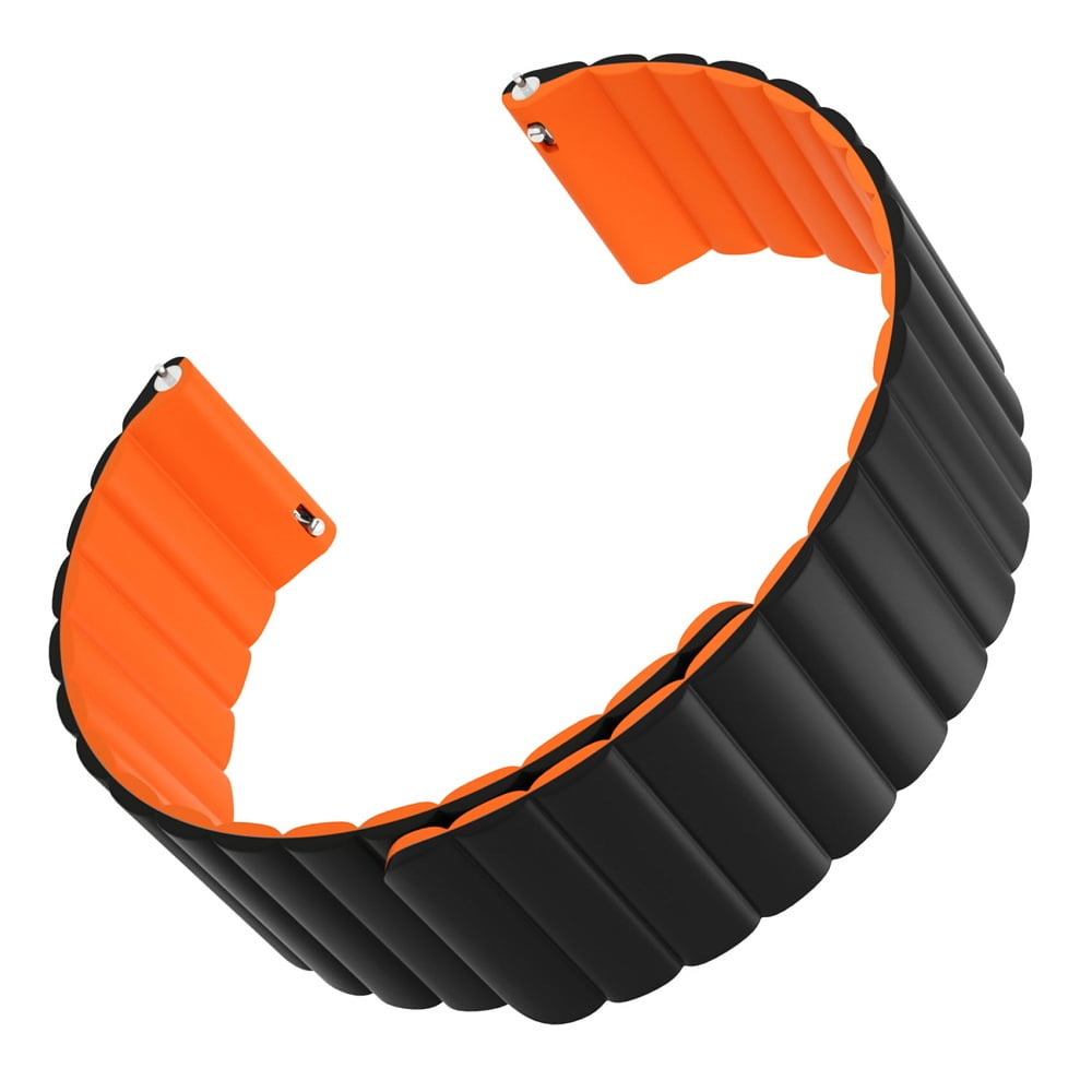 Smartwatch Band, 22mm Silicone Magnetic Watch Strap for Gear S3 Classic ...