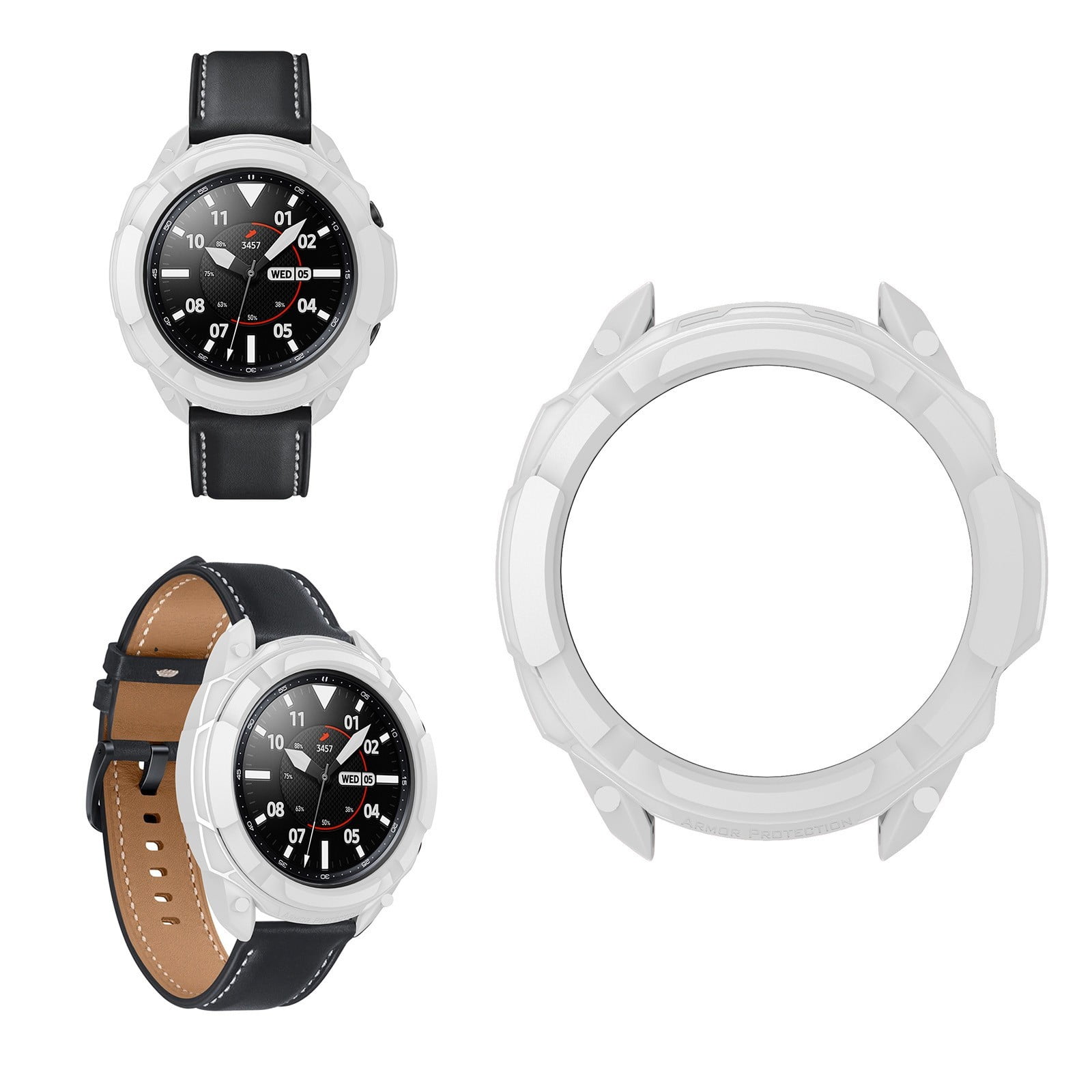 Smartwatch Half Cover TPU Hollowed Out Design Soft Rubber Sleeve ...