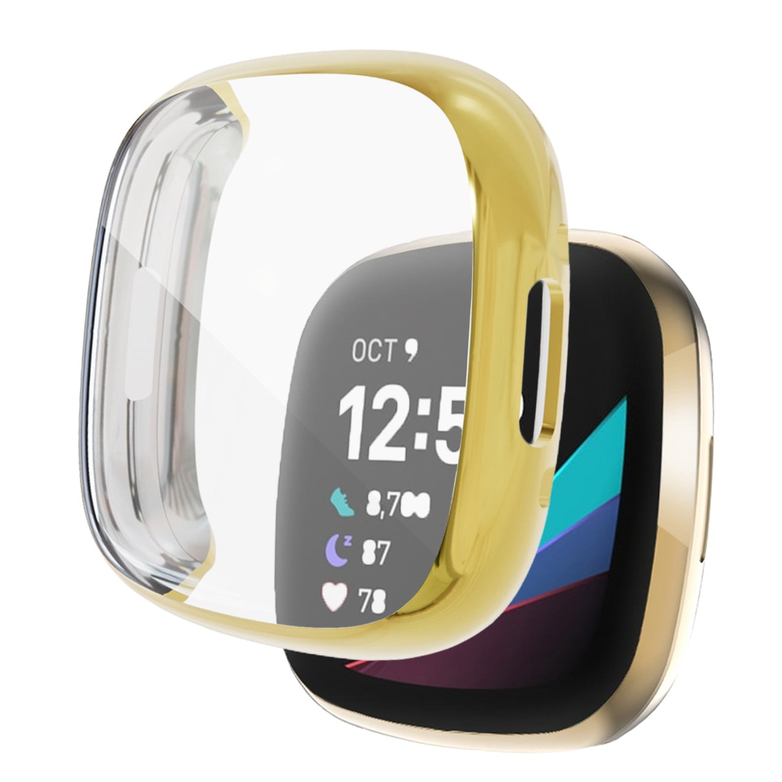 Smartwatch Protective Case - TPU + Tempered Glass, All-Around Drop ...