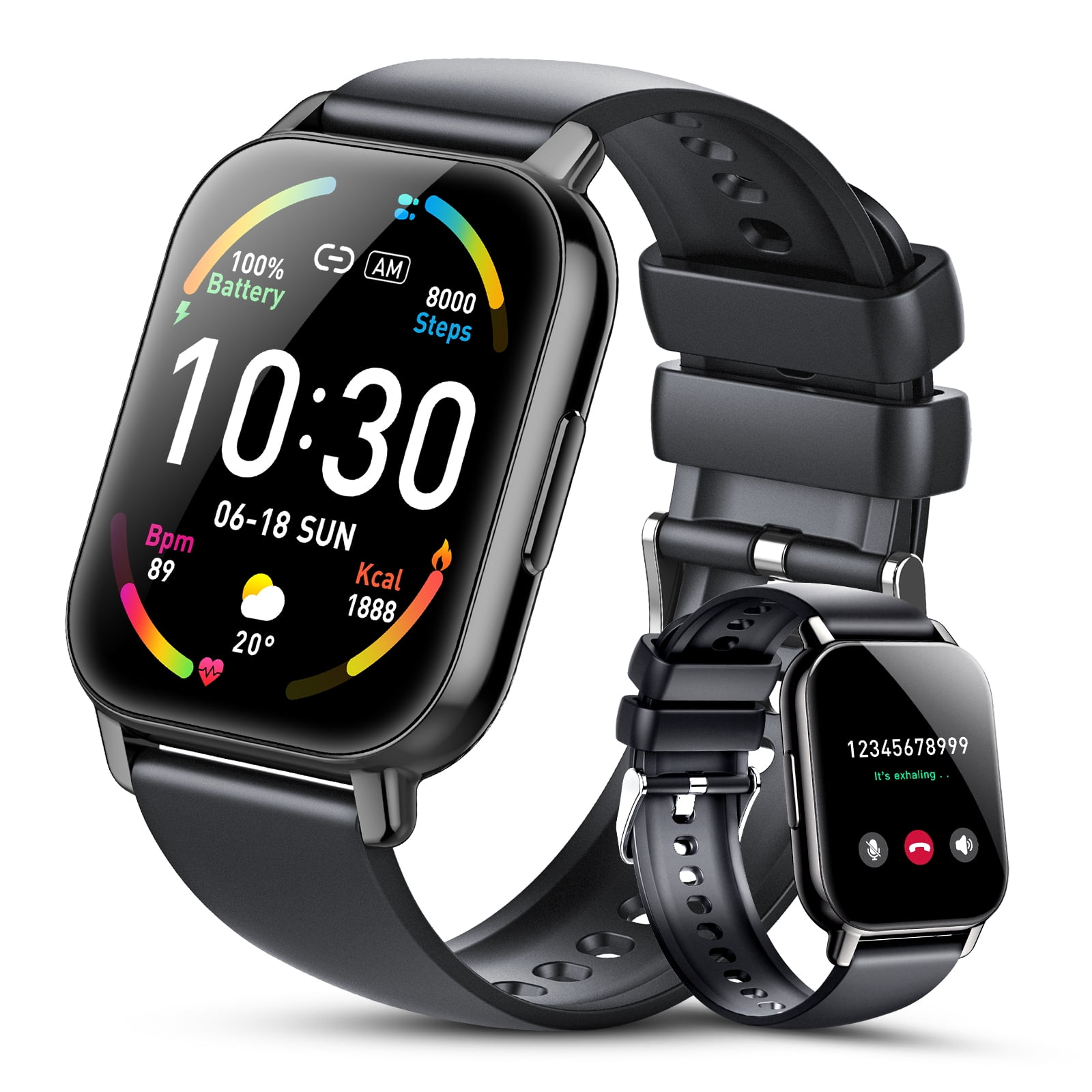TOOBUR Smart Watch for Men, Answer/Make Calls, 1.38'' Touchscreen, 44mm ...