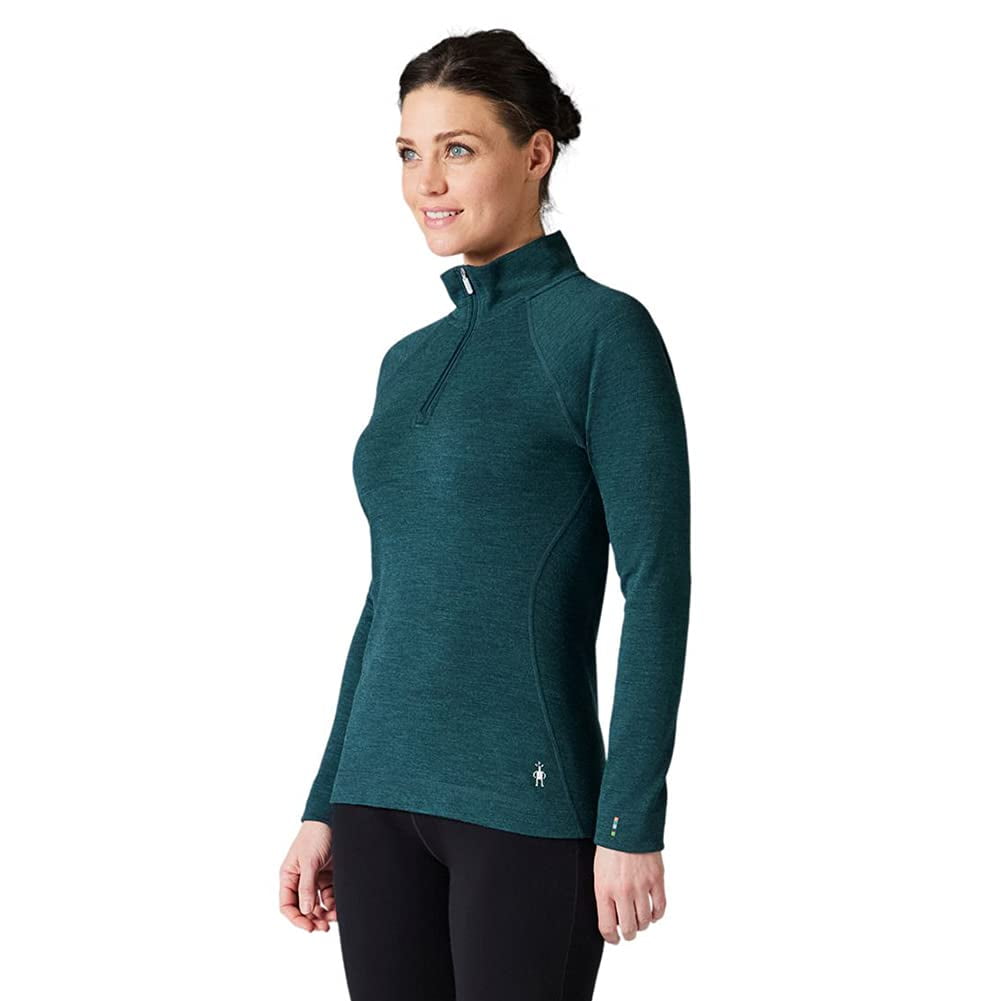 Smartwool Women's Merino 250 Baselayer 1/4 Zip Twilight Blue Heather S ...