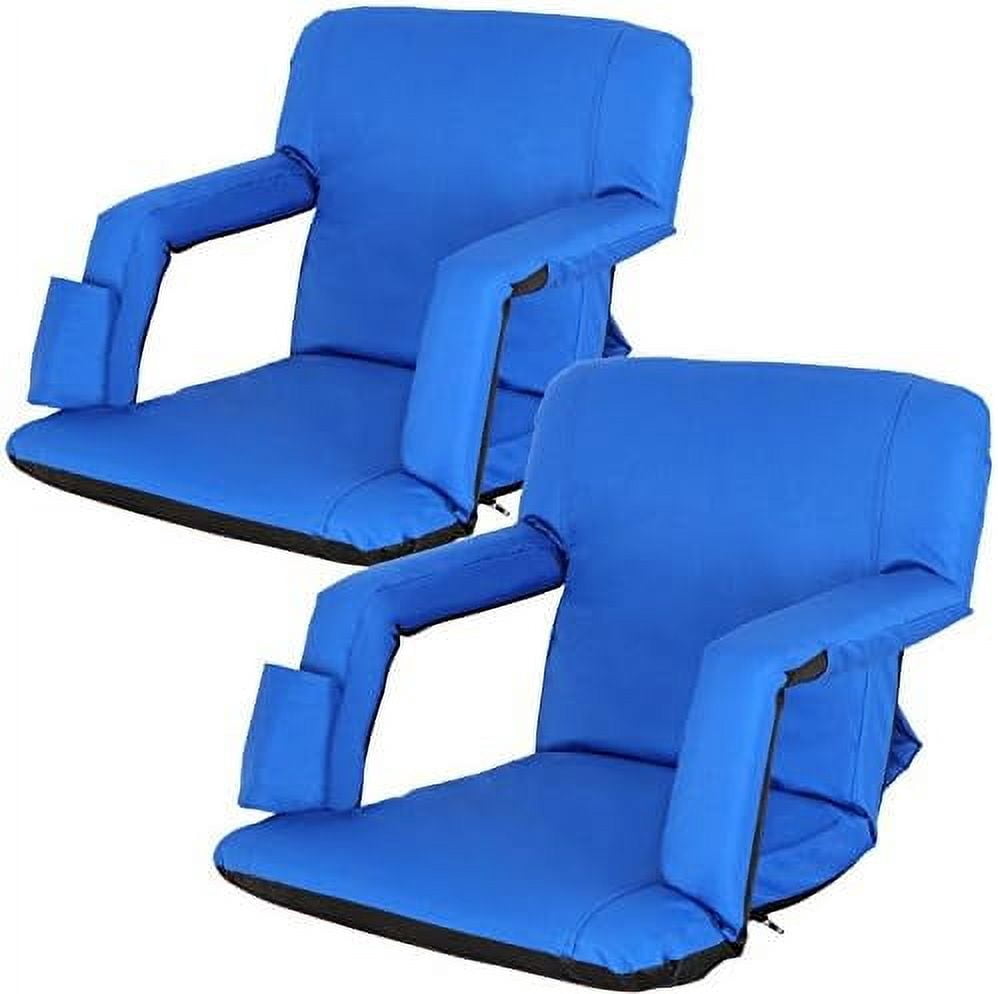 Smartxchoices 2-Pack Stadium Seat Chair Bleacher Seats 5-Reclining ...