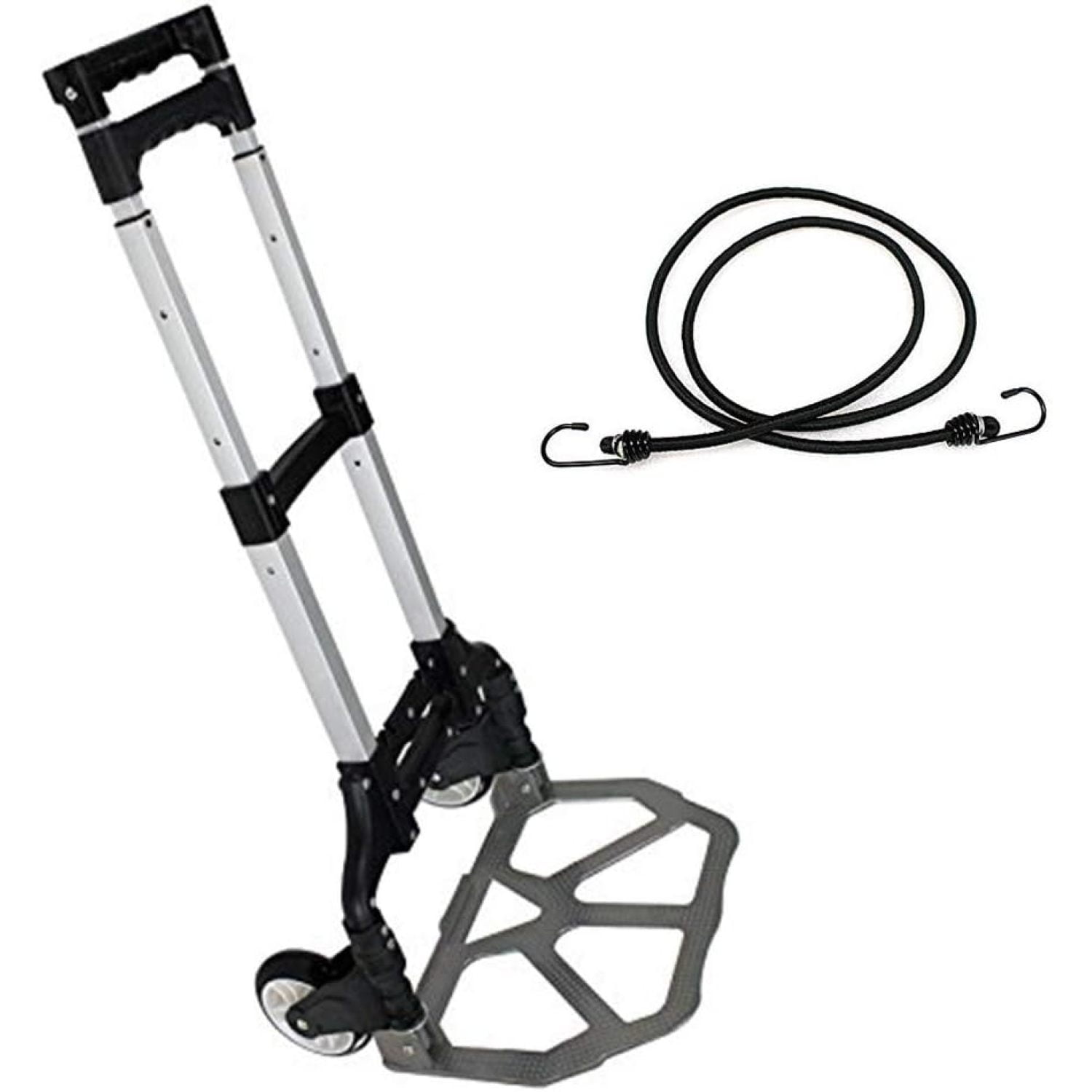 Smartxchoices Folding Hand Truck, Dolly Cart with Wheels & Telescoping ...