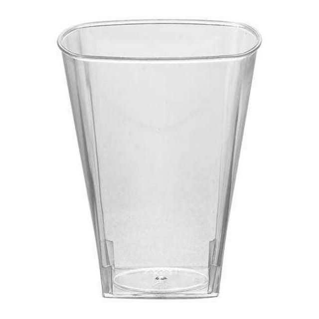 Smarty 8 oz. Clear Square Plastic Cup 336ct - Walmart.com