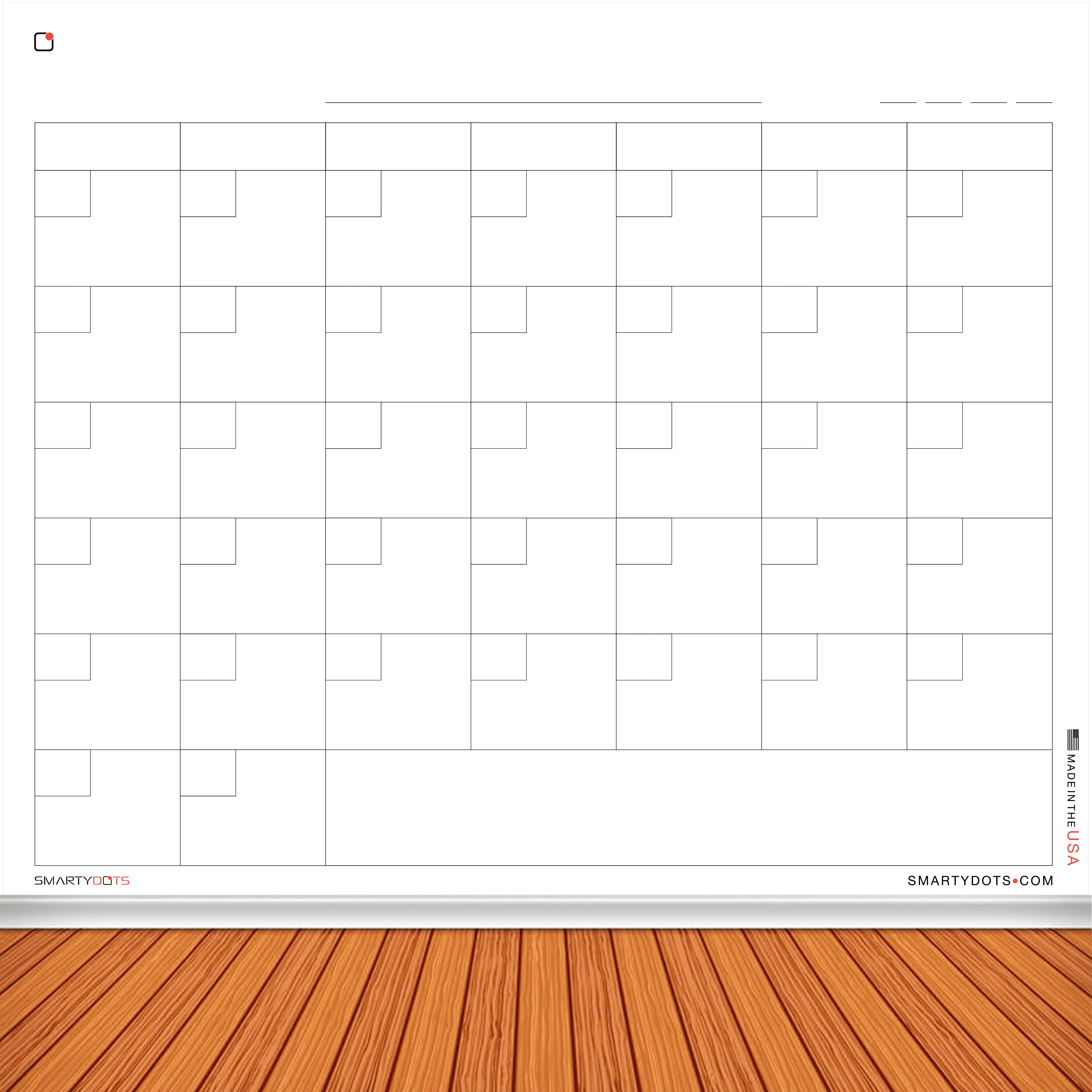 Smarty Dots | CALENDAR Dry Erase Without A Trace FlexiBoard Glueless ...