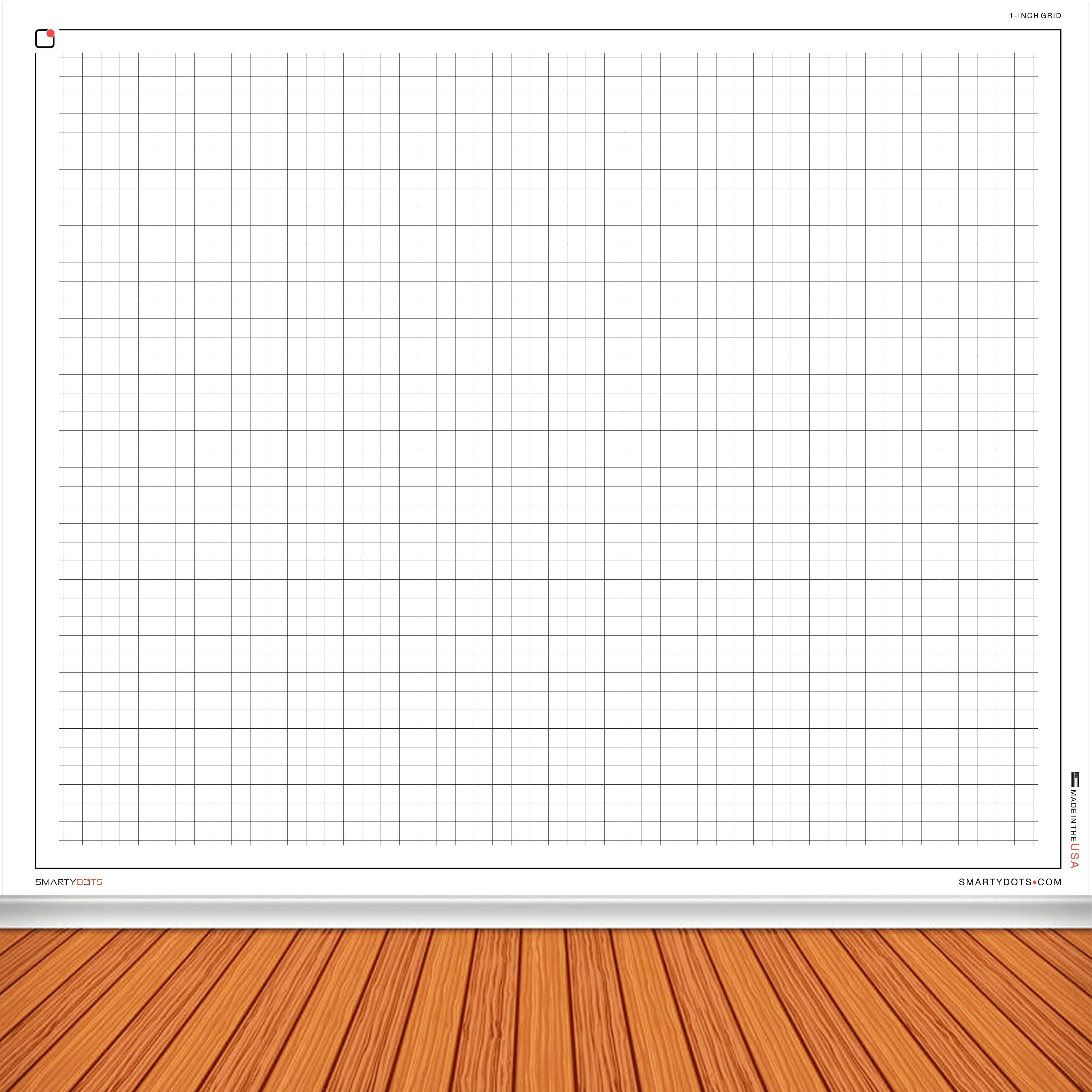 Smarty Dots | GRAPHING 1-Inch Grid Dry Erase Without A Trace FlexiBoard ...