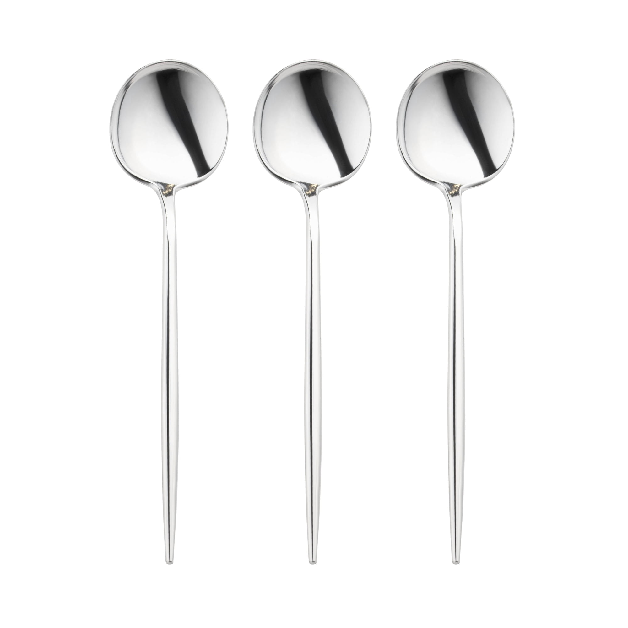 Smarty Shiny Silver Moderno Disposable Plastic Dinner Spoons 300ct ...