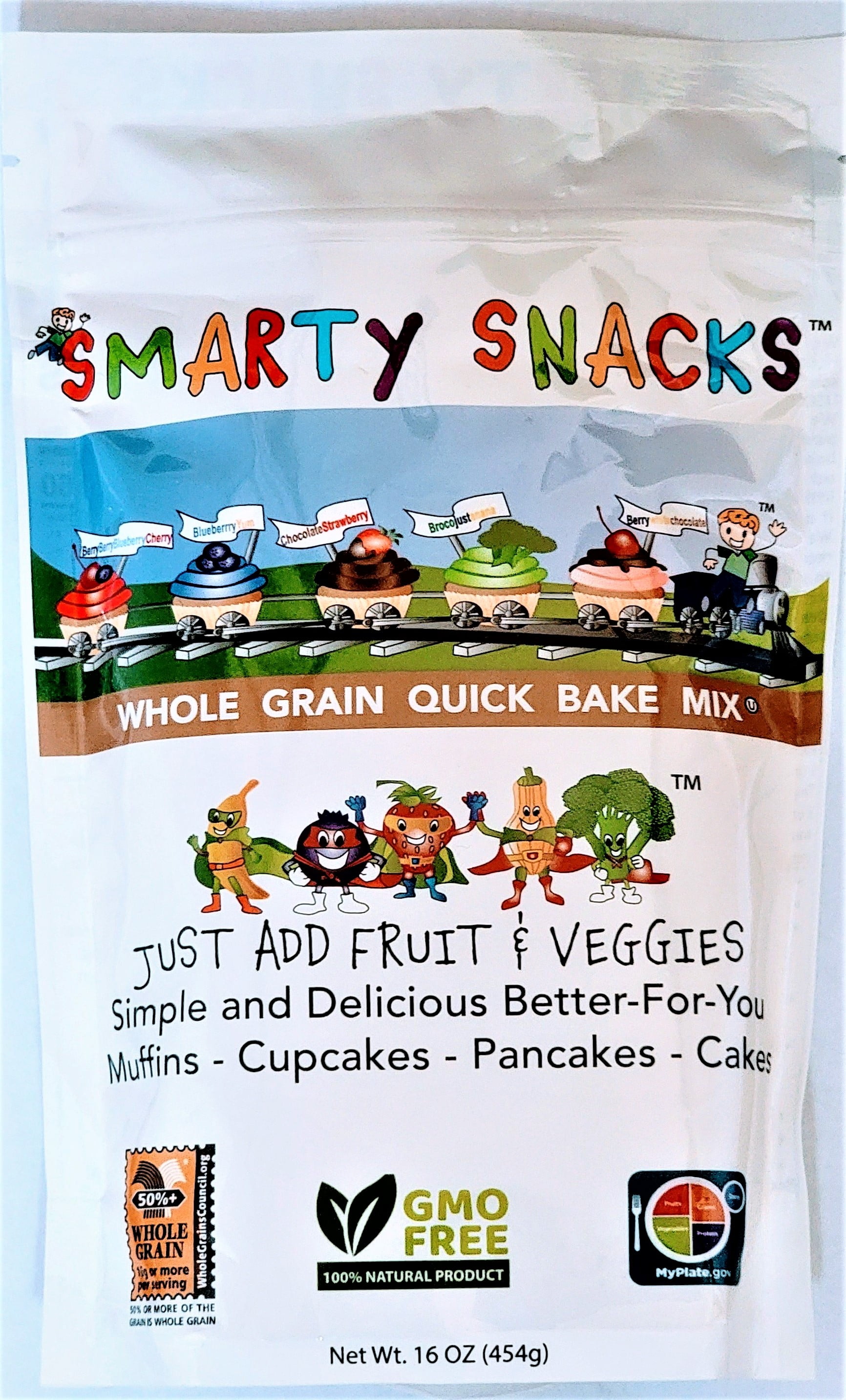 Smarty Snacks Whole Grain Quick Bake Mix, Muffins, Pancakes, Cupcakes ...