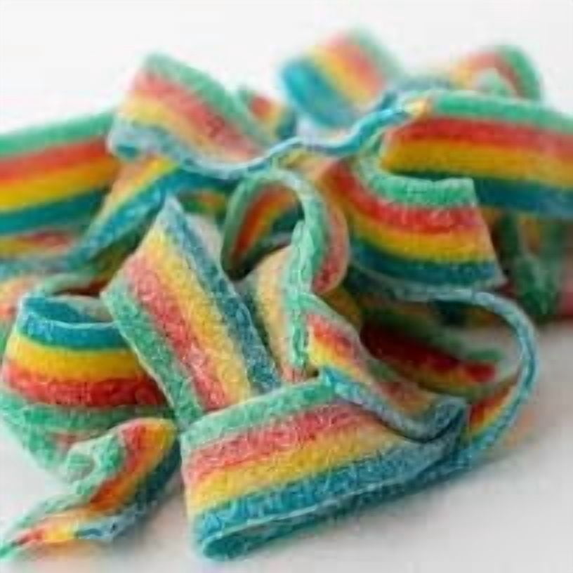Smarty Stop Every Sour BCF26 Belts Flavor Gummy Candy 1 Pound (Rainbow ...