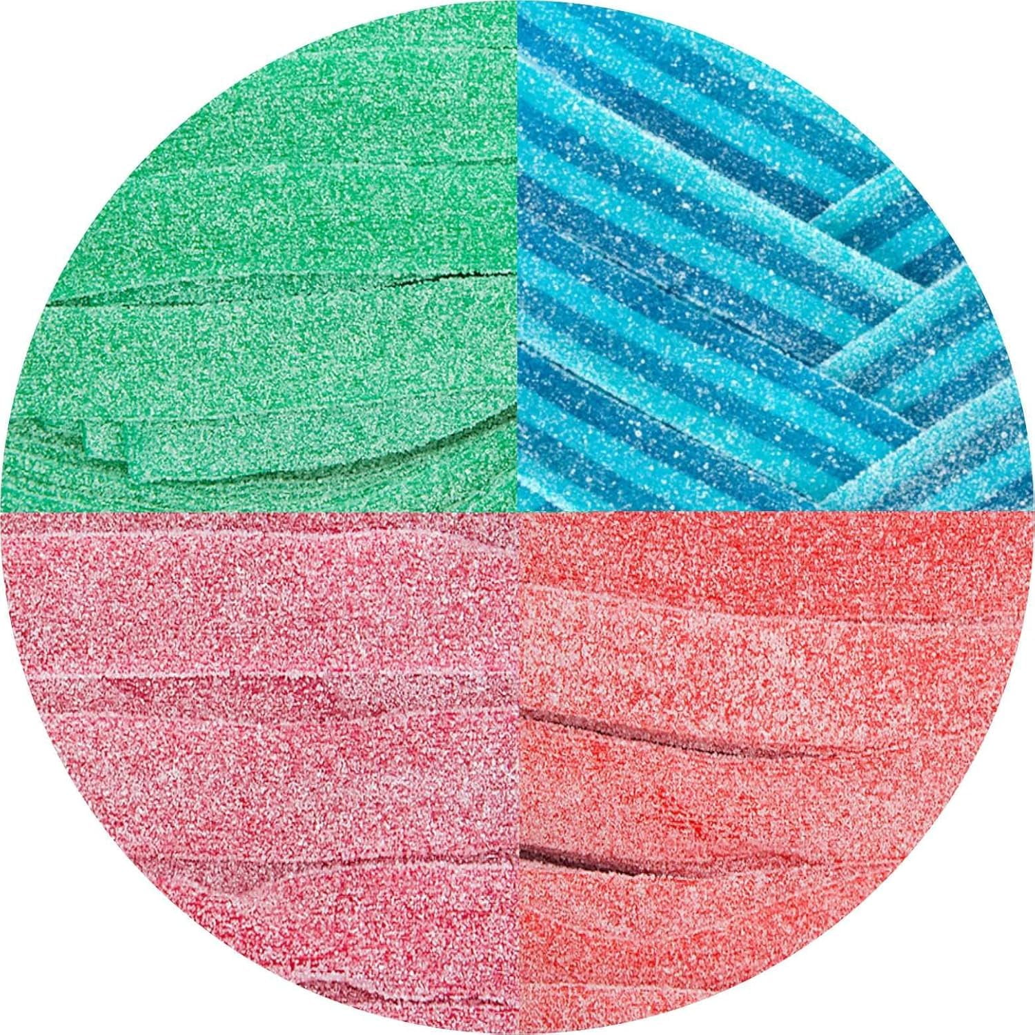 Smarty Stop Sour Every ESF27 Flavor Mixed Gummy Belts Candy 1 Pound ...