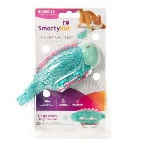 SmartyKat Cruzin' Critter Electronic Motion Cat Toy, Battery Powered (3 ...