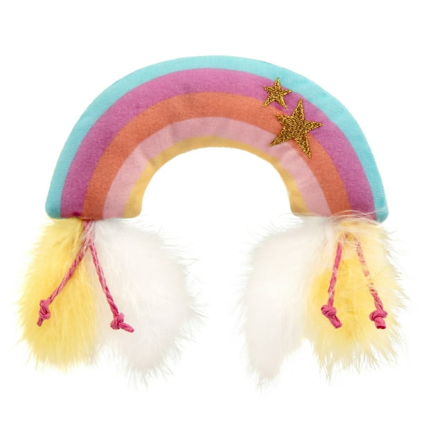 SmartyKat Rainbow Ruckus Catnip Kicker Cat Toy with Raffia & Feathers ...
