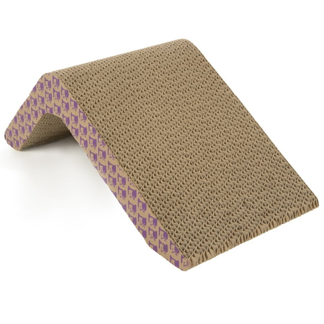 SmartyKat Scratch Ladder Angled Catnip-Infused Corrugate Cat Scratcher ...