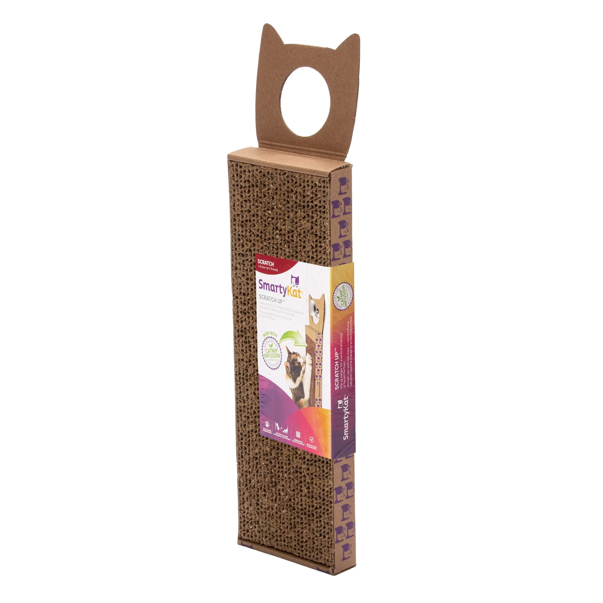 SmartyKat Scratch Up Corrugated Hanging Cat Scratcher, Catnip Infusion ...