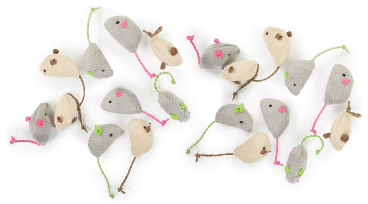 Smartykat Skitter Critters Set Of 20 Value Pack Plush Catnip Cat Toys