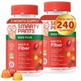 SmartyPants Kid's Plus Multivitamin & Fiber Gummies, 2-Pack, Improved ...