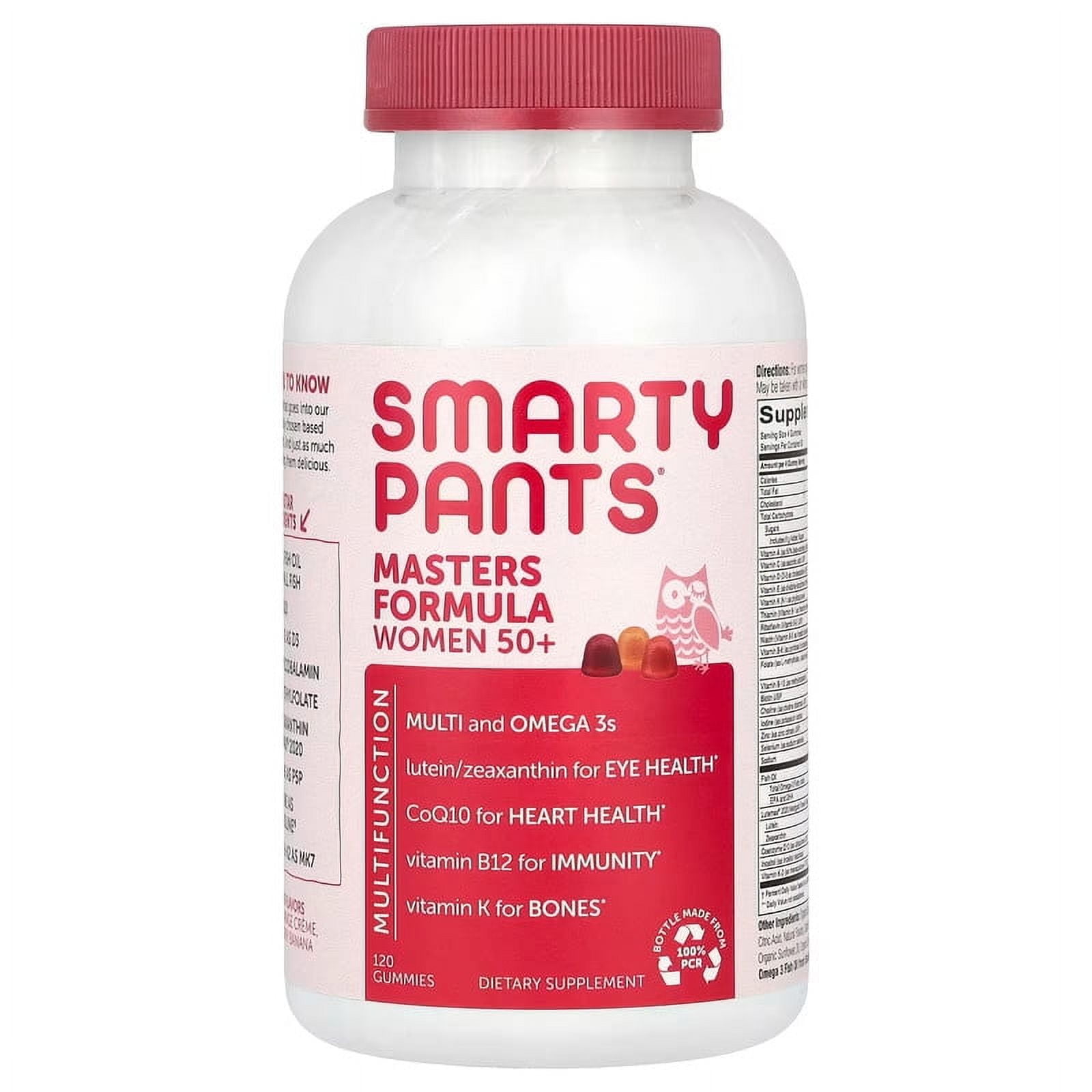 SmartyPants 50+ Women's Multivitamin Supplement Gummies - 120 Count ...