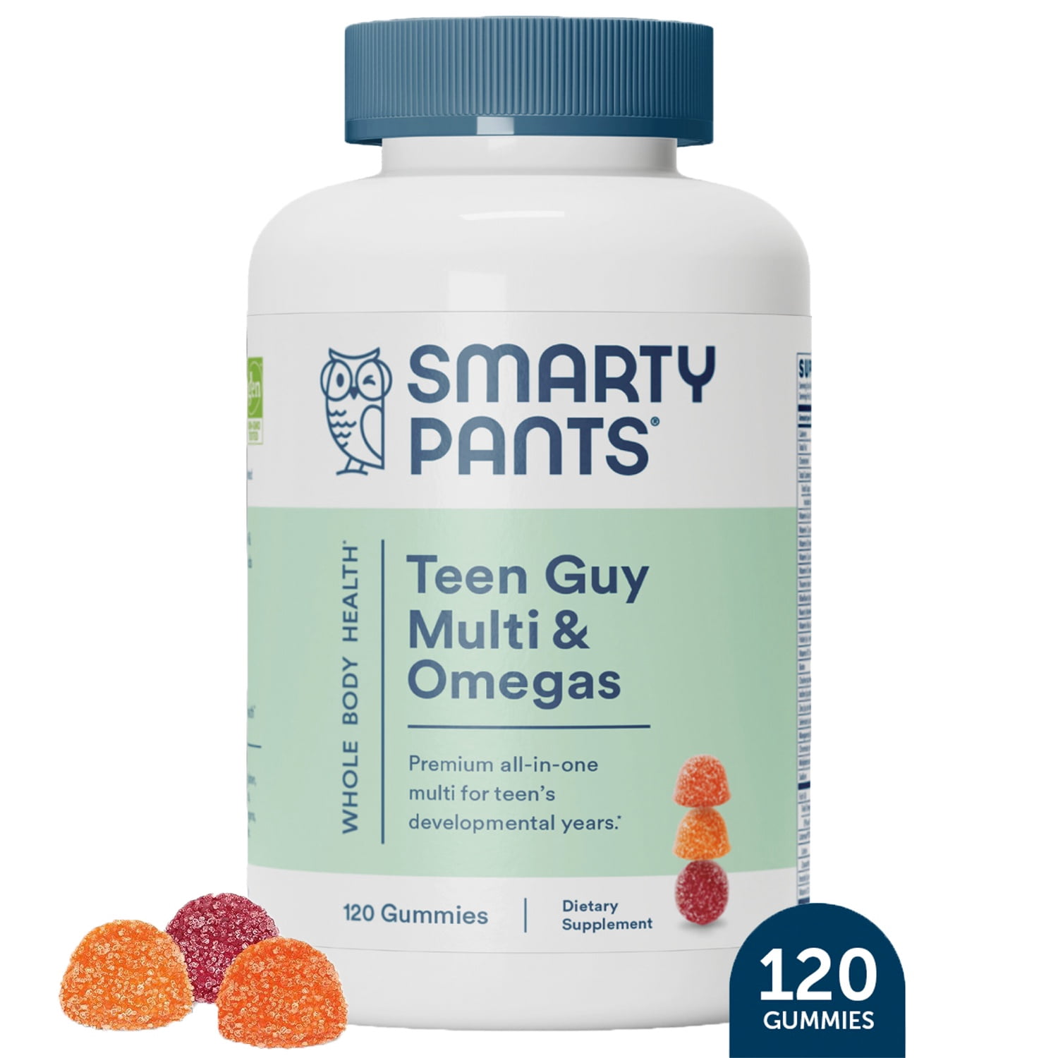 SmartyPants Teen Guy Multi & Omegas Gummies, 120 ct - Walmart.com