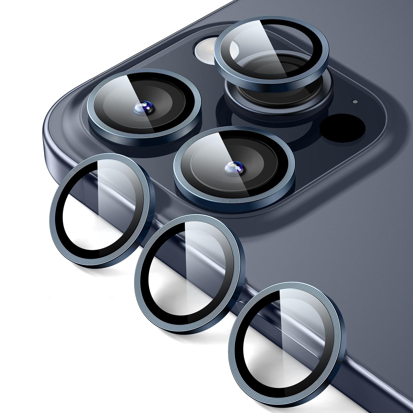 Smasener Camera Lens Protector for iPhone 15 Pro Max/15 Pro, Armorite ...