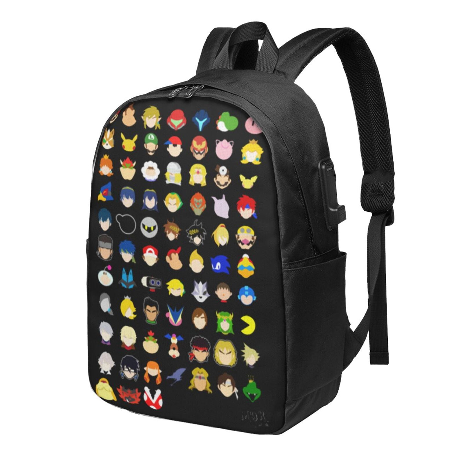 Smash Bros Backpack Fashion Travel Backpack Laptop Backpack 17 Inch ...