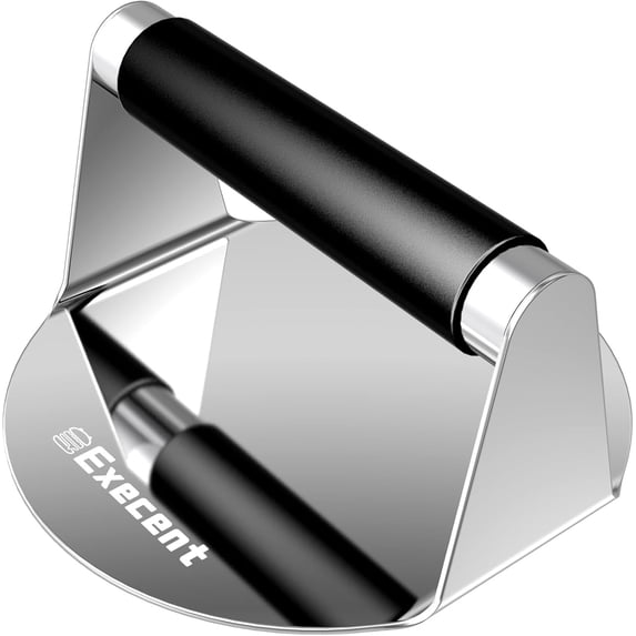 Smash Burger Press 5.5" Stainless Steel - Burger & Hamburger Smasher ...