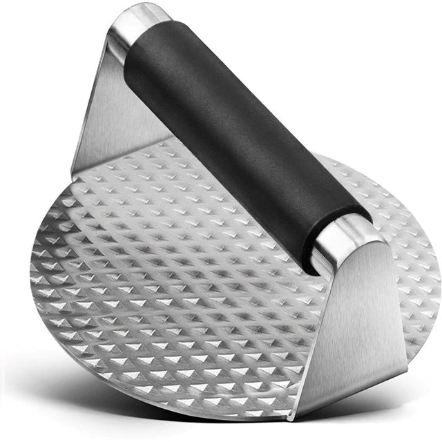 Smash Burger Press with Anti-Scald Handle, 5.8 inch Stainless Steel ...