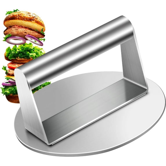 Smash Burr Press, 5.9 inch Round Hamburr Upgrade Press with Premium ...