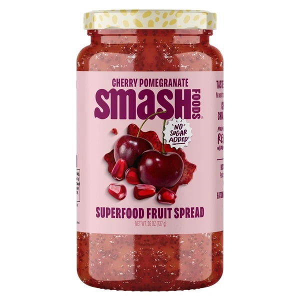 Smash Cherry Pomegranate Superfood Fruit Spread, 26 Ounce - Walmart.com