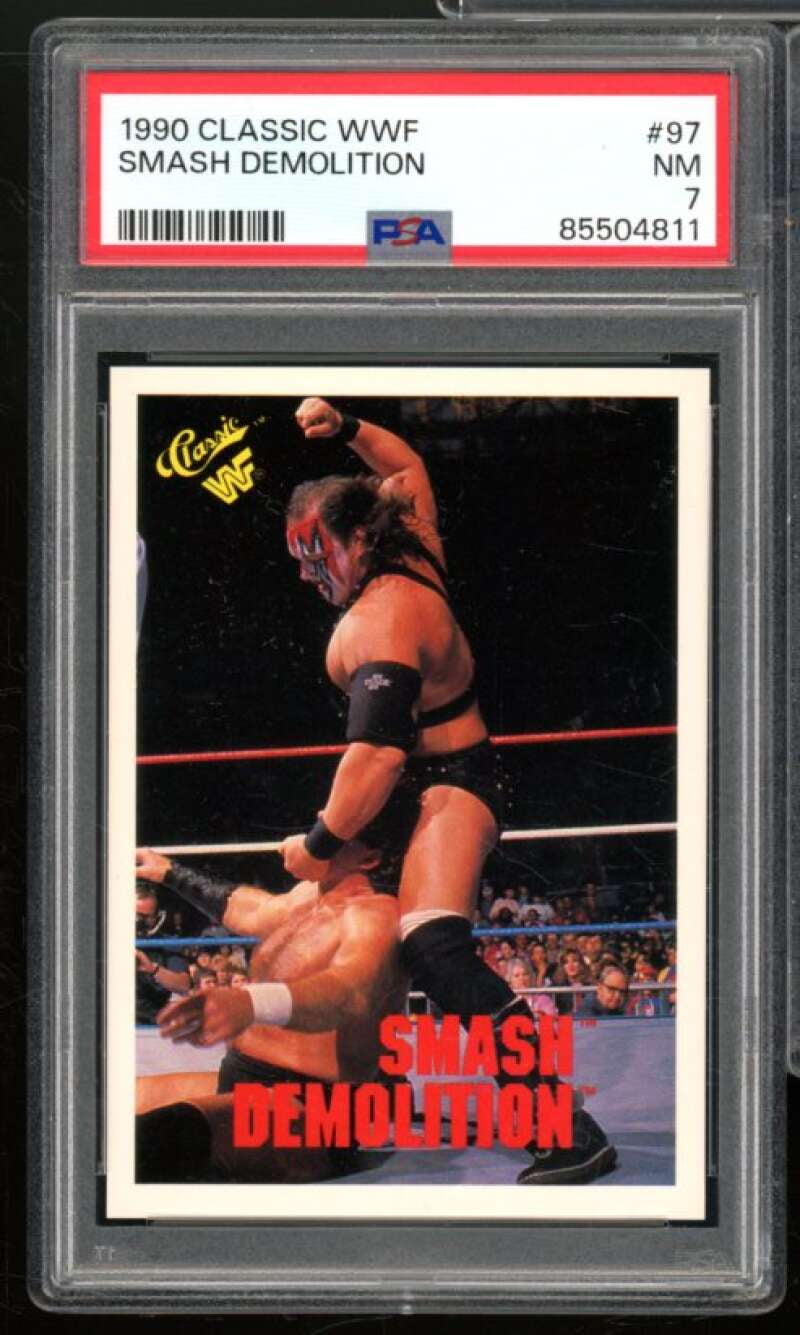 Smash Demolition Card 1990 Classic WWF #97 PSA 7 - Walmart.com