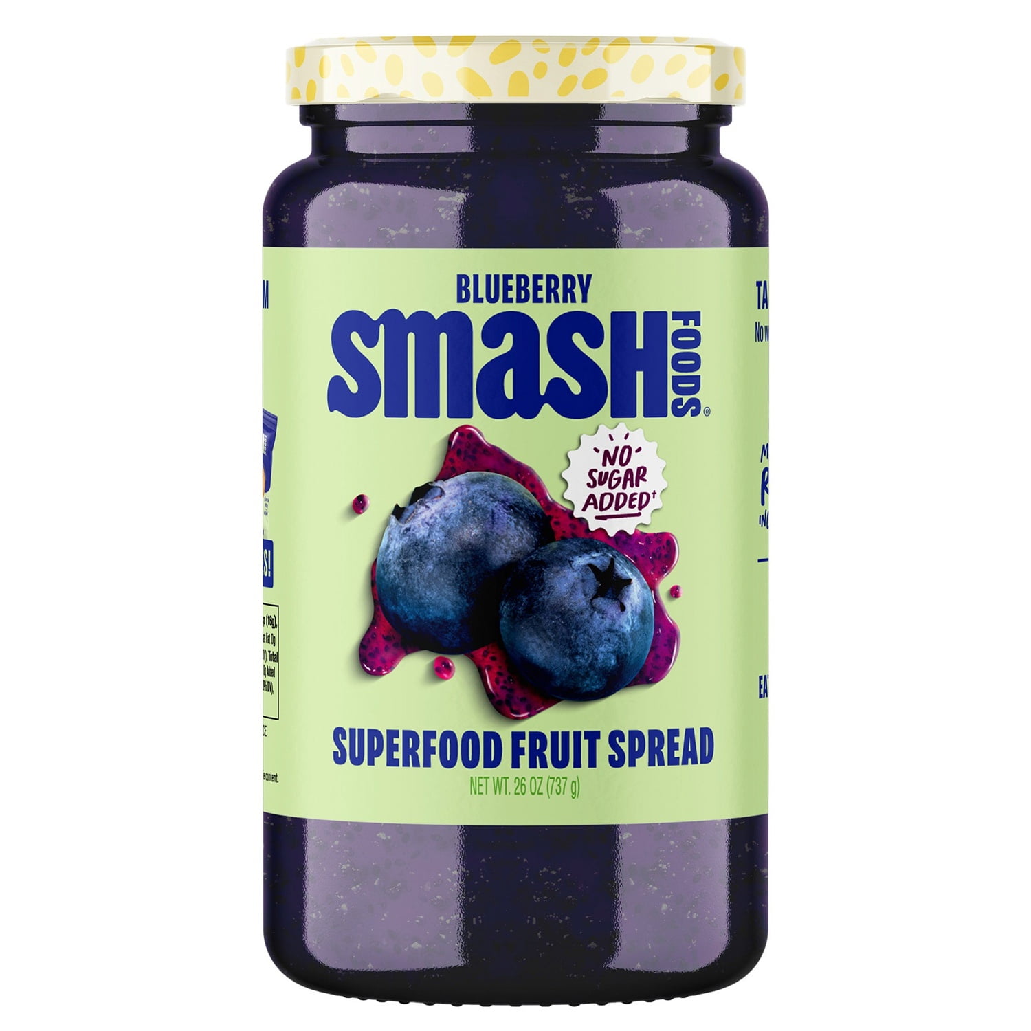 Smash Foods Blueberry Superfood Fruit Spread, 26 Ounce - Walmart.com