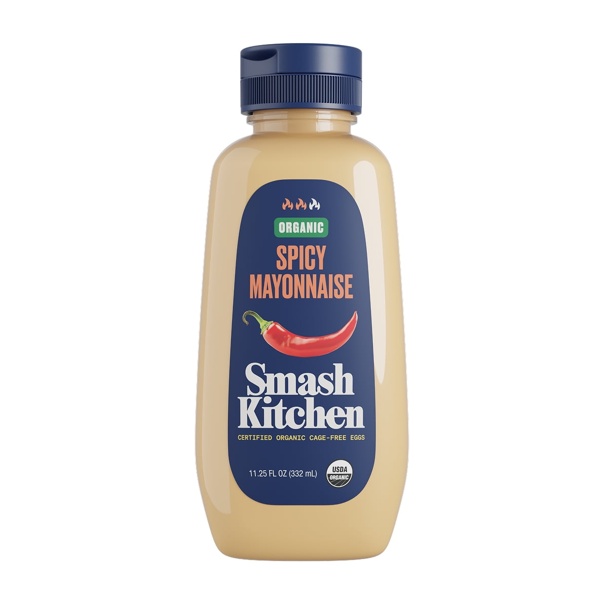 Smash Kitchen Organic Spicy Mayonnaise, 11.25 oz Bottle - Walmart.com