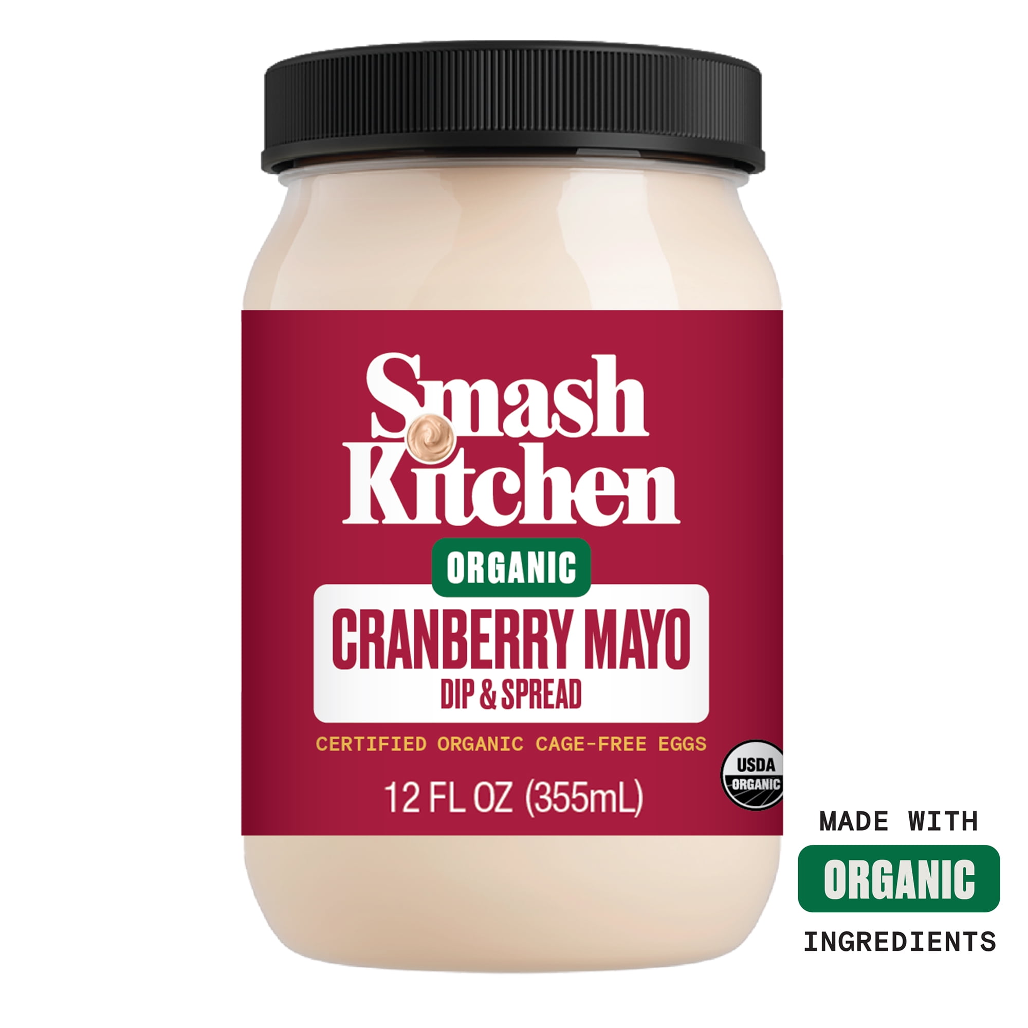 Smash Kitchen Organic Cranberry Mayonnaise, 12 fl oz Jar - Walmart.com