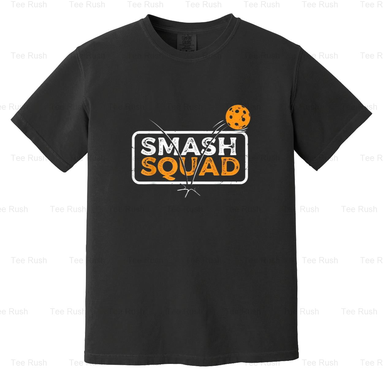 Smash Squad Funny Pickleball Player Sport, Dink, Paddle, Lover Gift, Comfort Color T-Shirt ...