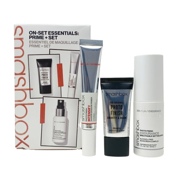 Smashbox On-Set Essentials: Prime + Set - Photo Finish Primer, Shadow ...