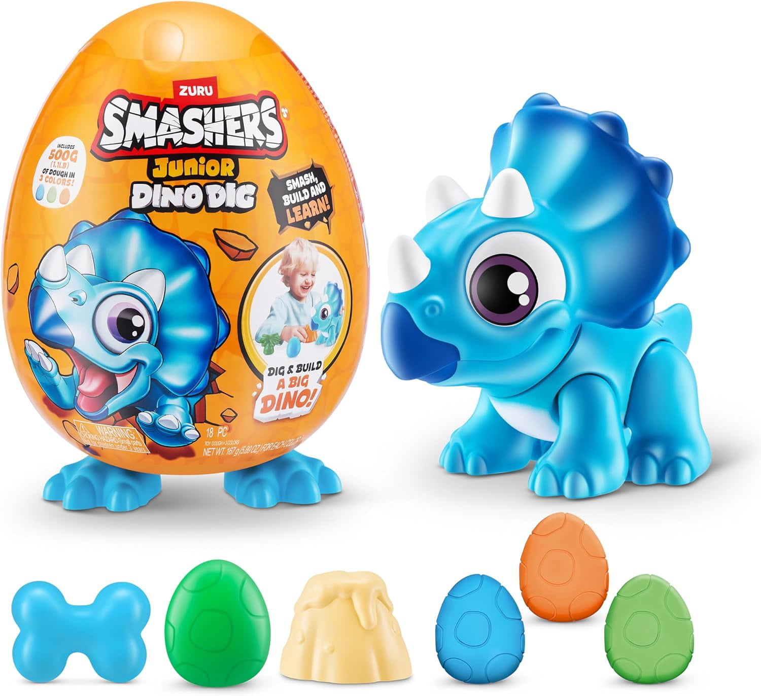 Zuru Smashers Series Child Novelty & Gag Toy, Blue, 32.08 oz - Walmart.com