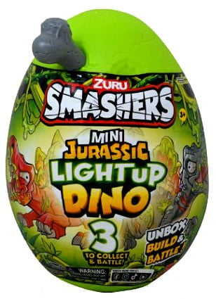 Smashers Series 1 Light Up Dino Grey MINI Mystery Egg (Unbox, Build ...