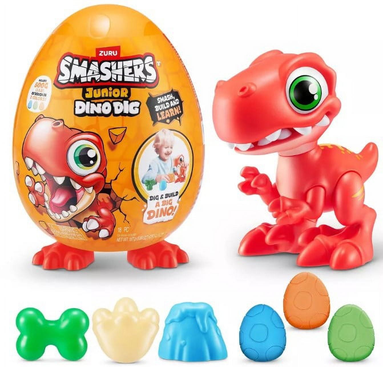 Smashers Series 1 RED Dinosaur SMALL Mystery Egg - Walmart.com