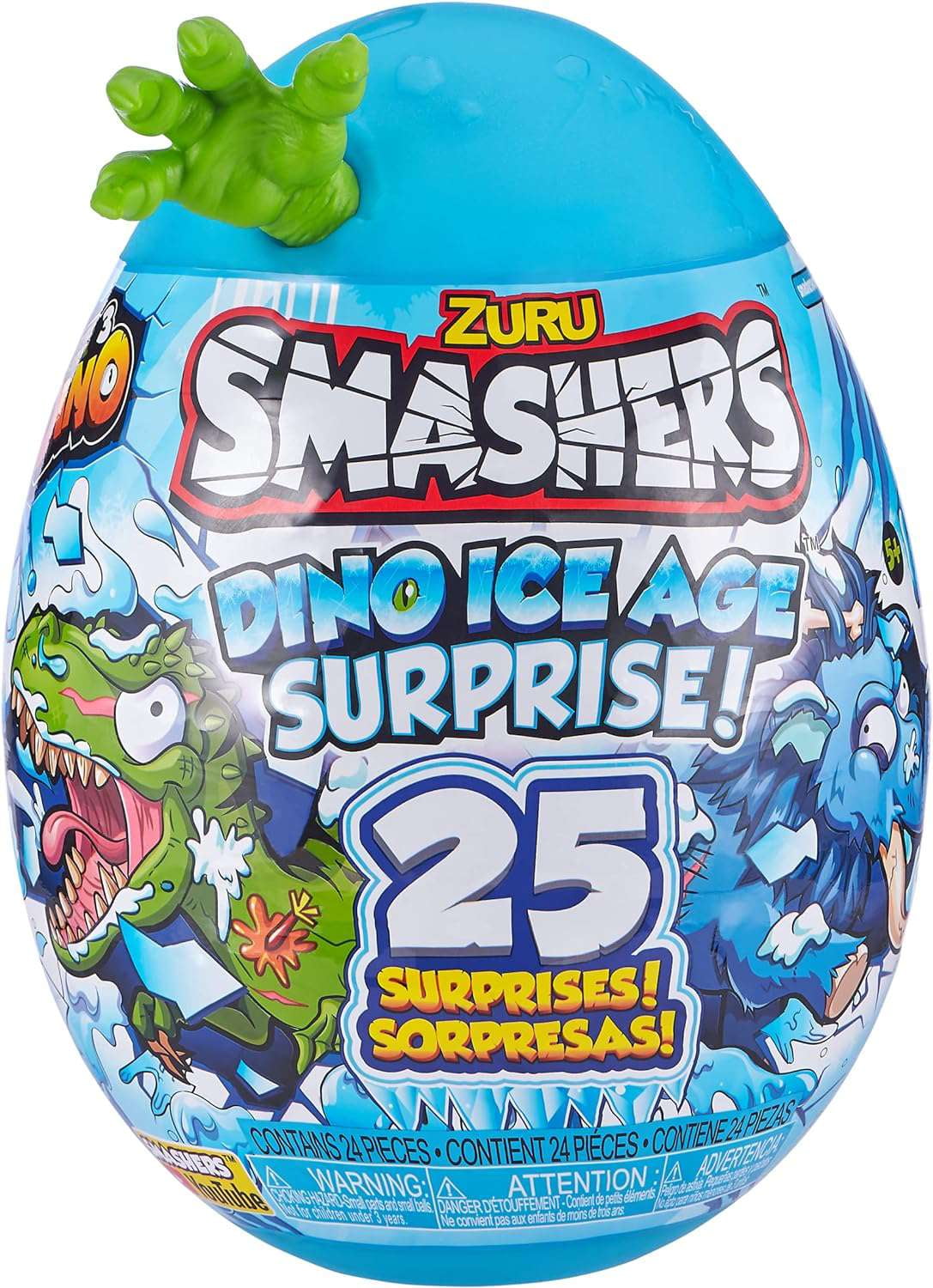 Smashers Series 3 Dino Ice Age Raptor EPIC Surprise! Mystery Egg ...