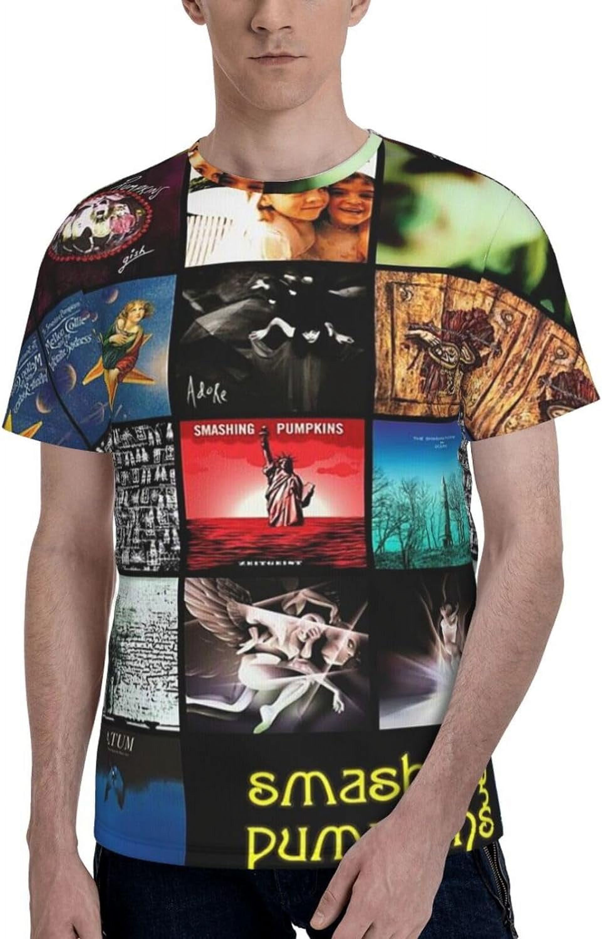 Smashing Pumpkins The Rock Smashing Music Pumpkins Band T Shirt Man's ...