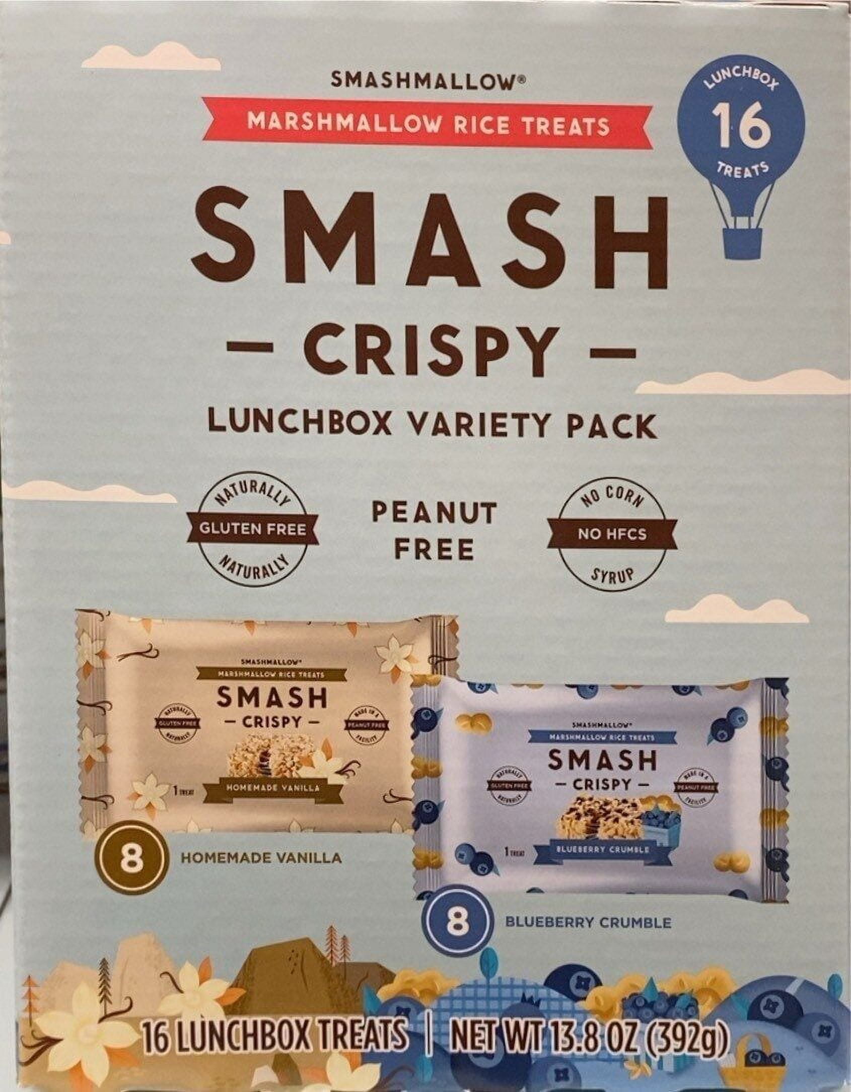 Smashmallow Marshmallow Rice Treats Smash Crispy Lunchbox Variety Pack ...